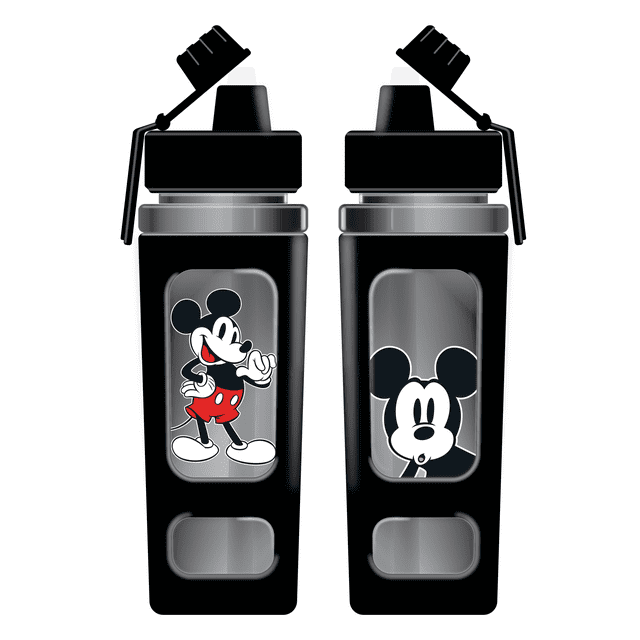 Disney Mickey Mouse 24 Oz. Plastic Square Water Bottle - Walmart.com