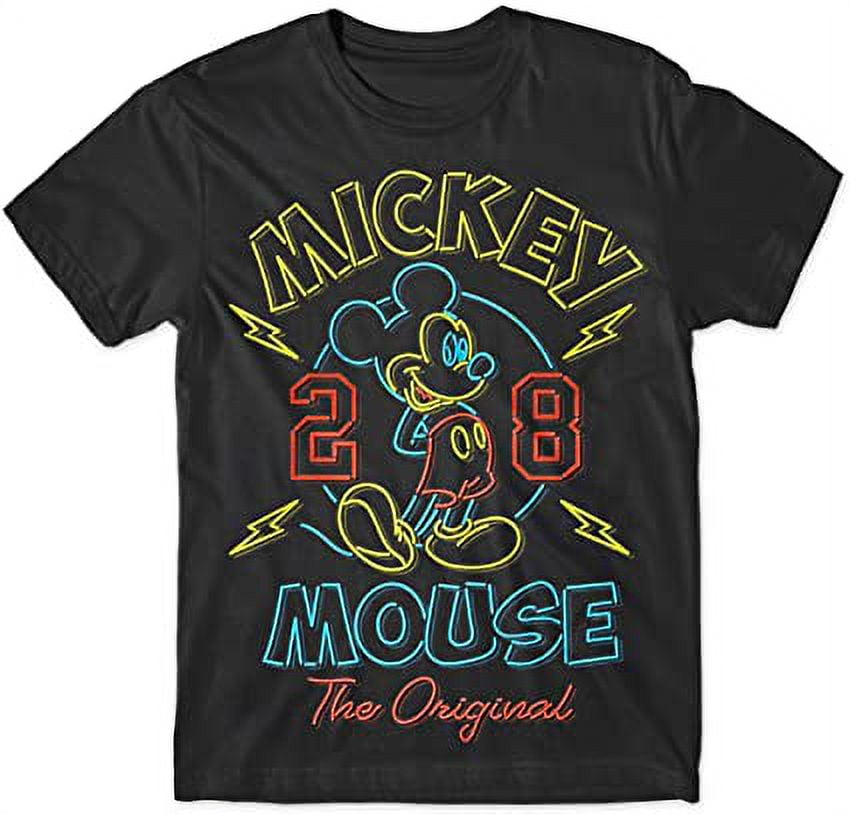 Disney Mickey Mouse 28 The Original Classic Neon Sign T-Shirt for Youth ...