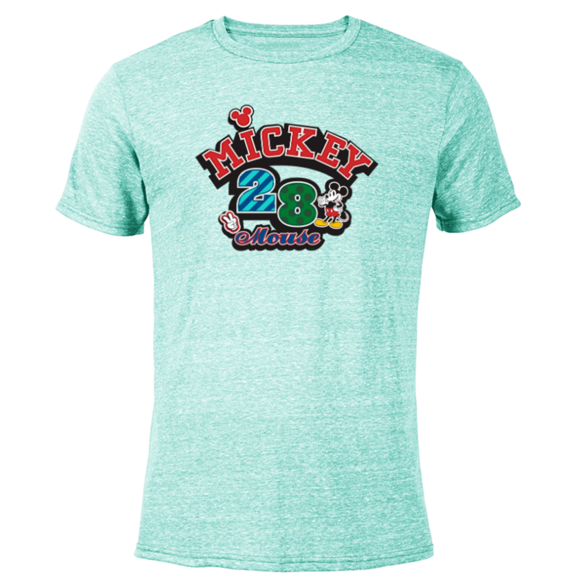 Disney Mickey Mouse 28 Varsity - Short Sleeve Blended T-Shirt for ...
