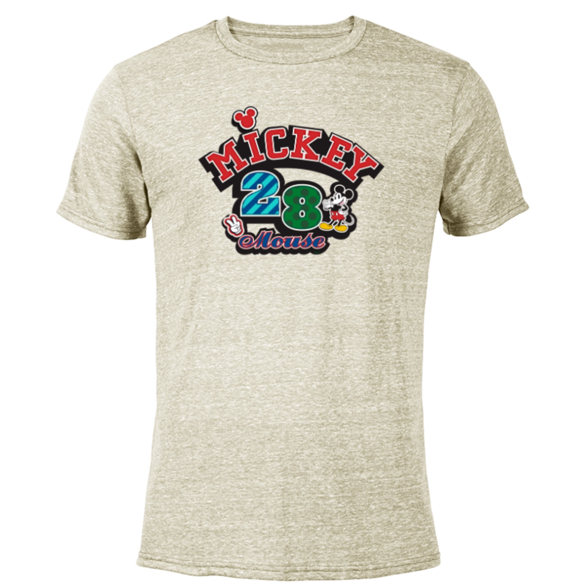 Disney Mickey Mouse 28 Varsity - Short Sleeve Blended T-Shirt for ...