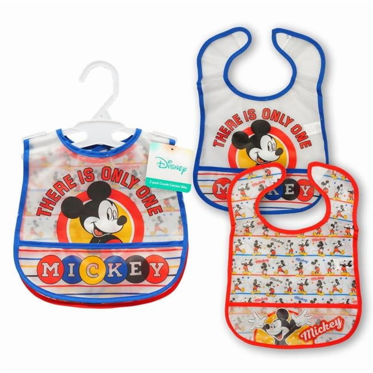 Mickey Mouse Bib - Red & Blue Pack of 2 - Walmart.com