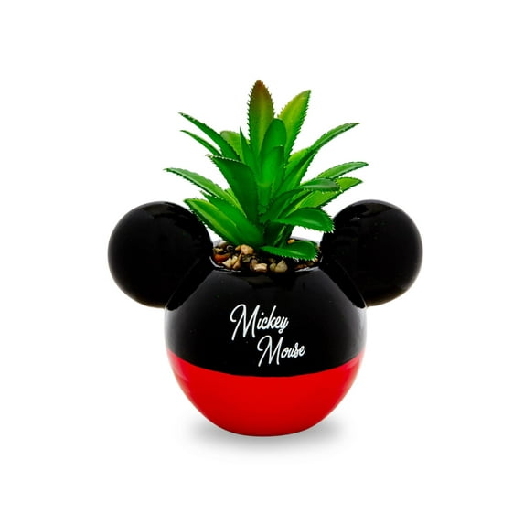 Disney Mickey Mouse 3-Inch Ceramic Mini Planter with Artificial ...