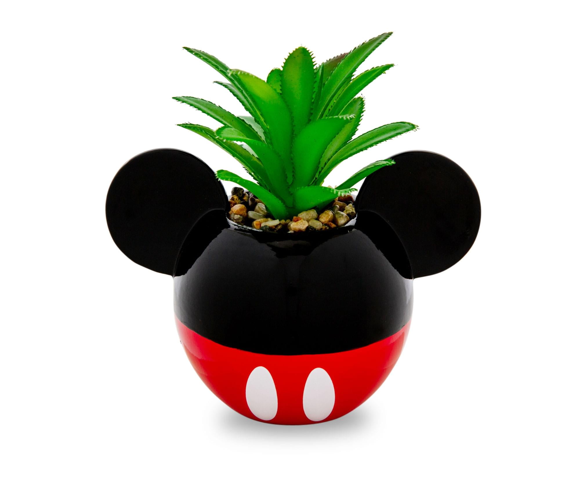 Disney Mickey Mouse 3-Inch Ceramic Mini Planter with Artificial ...
