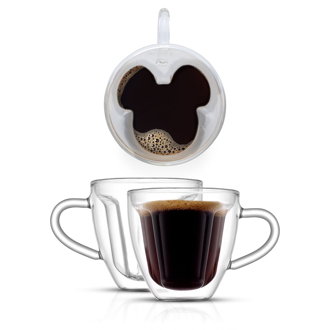 Disney Mickey Mouse 3D Espresso Mugs- Original Character Gift, Set of 2 ...