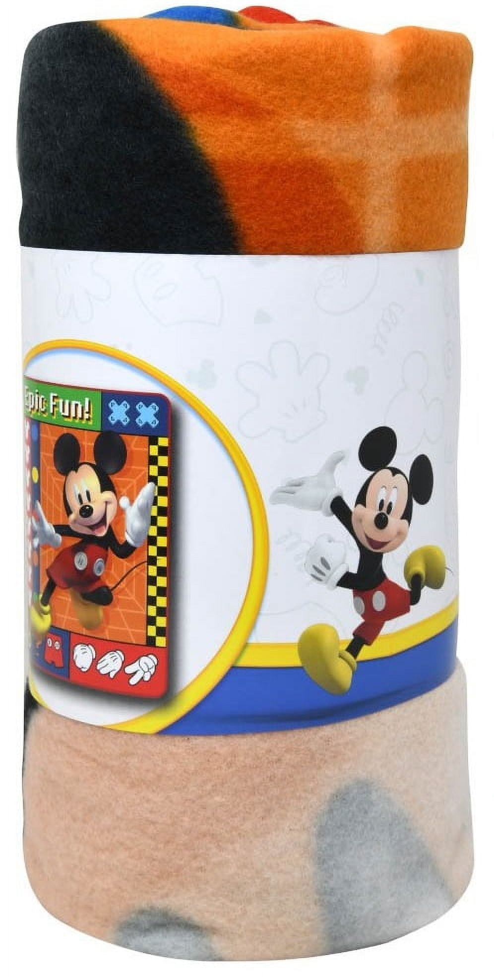 Disney Mickey Mouse 45 x 60” Fleece Throw Blanket – Soft and Cozy for ...