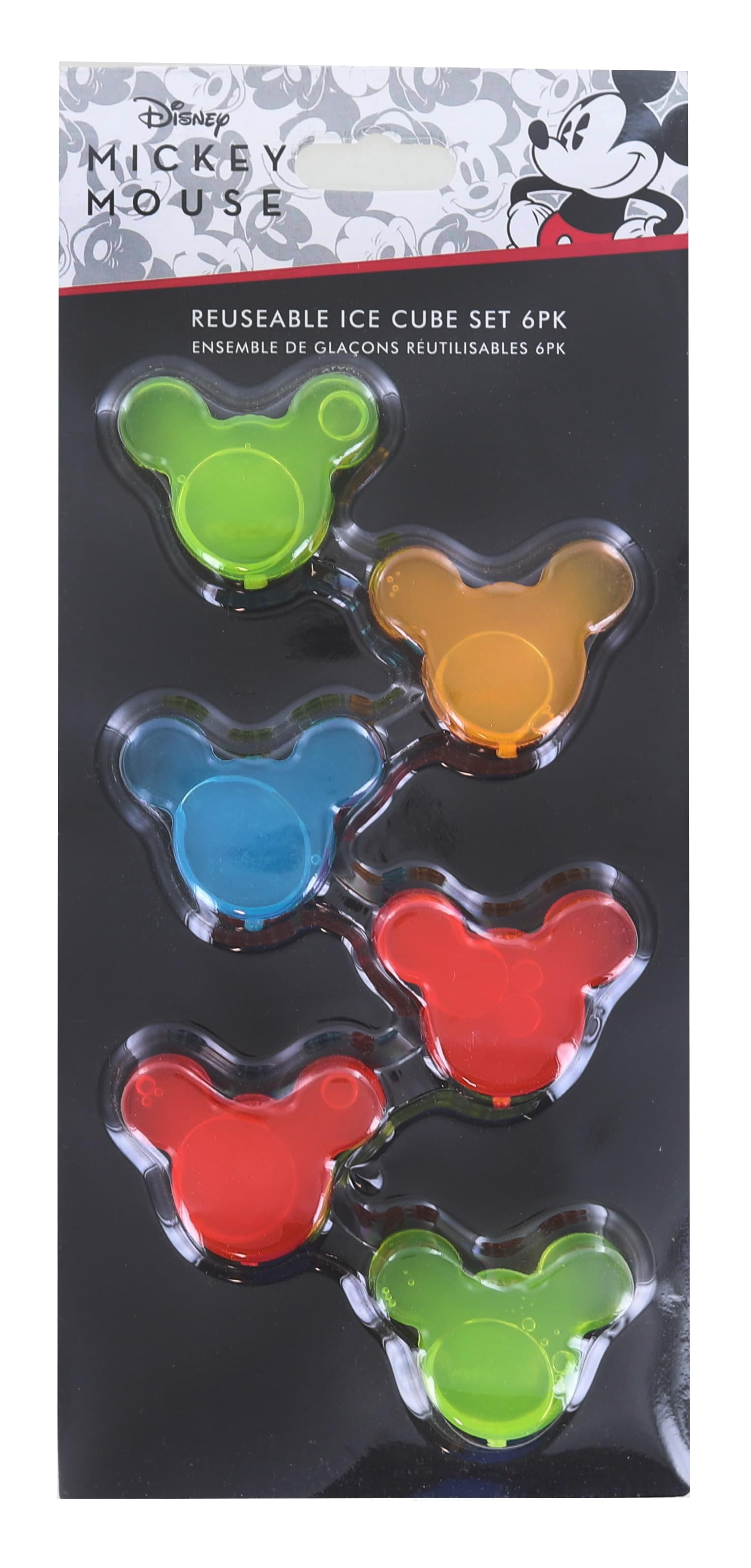Disney Mickey Mouse 6 Piece Reuseable Ice Cube Set - Walmart.com