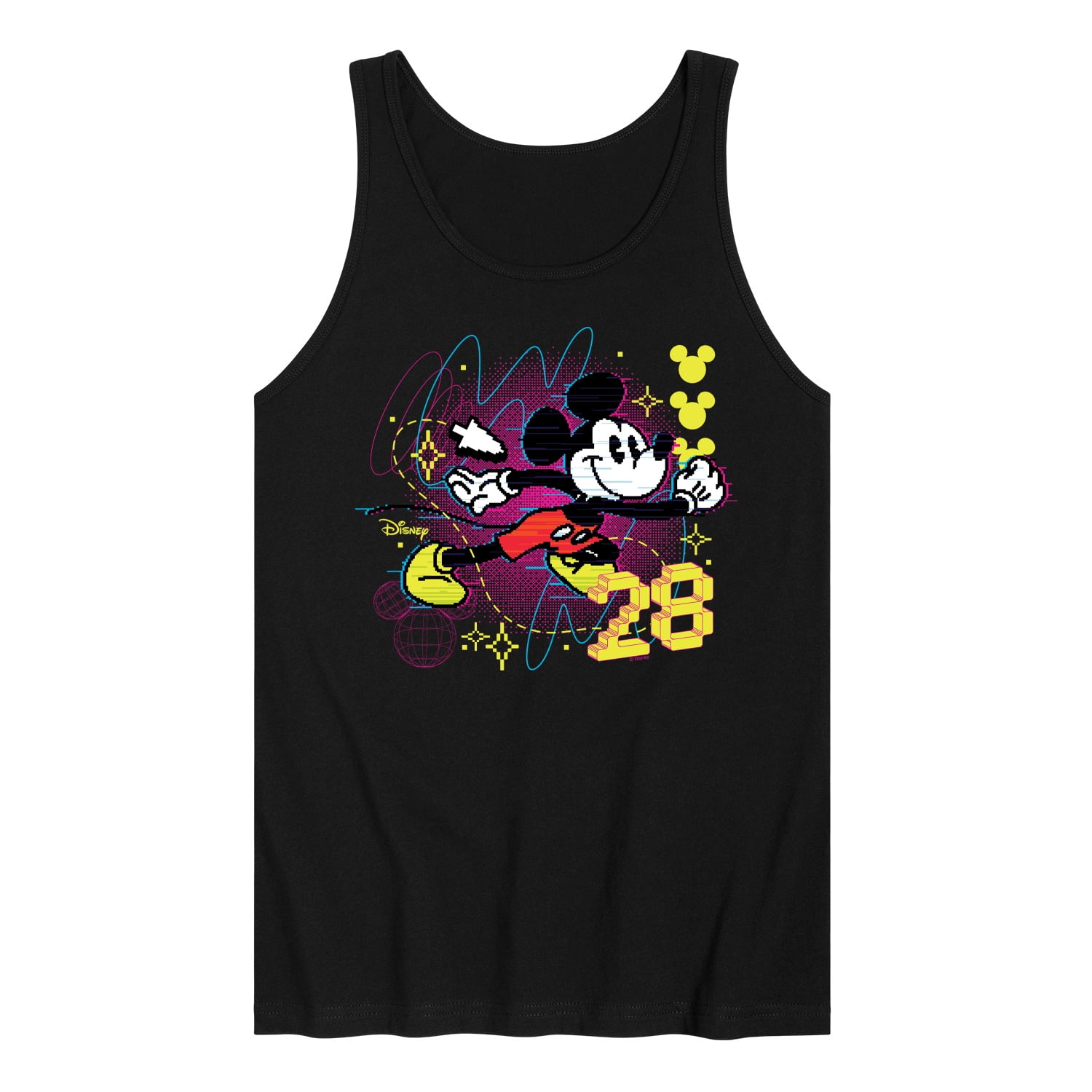 Disney - Mickey Mouse 8 Bit - Men's Jersey Tank Top - Walmart.com