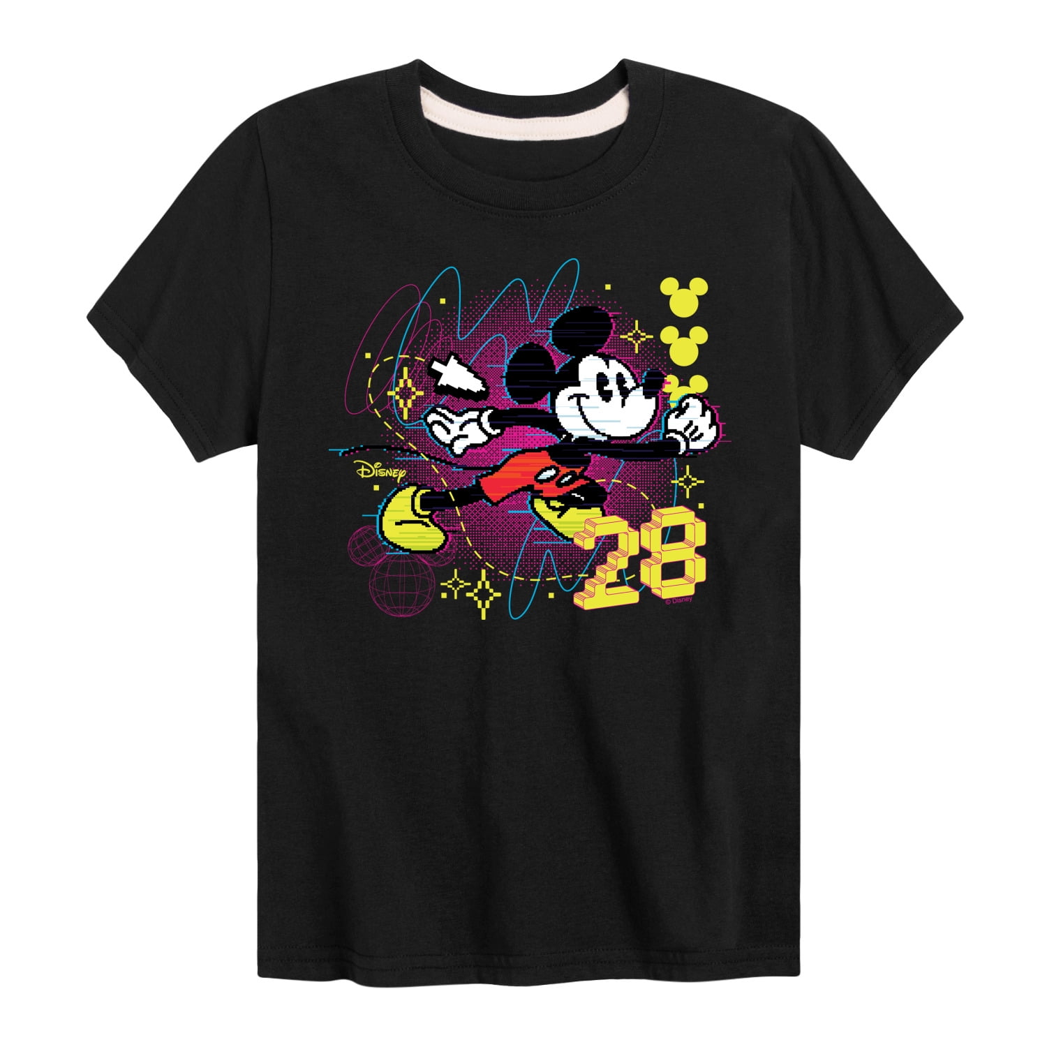 Disney - Mickey Mouse 8 Bit - Toddler & Youth Short Sleeve Graphic T ...