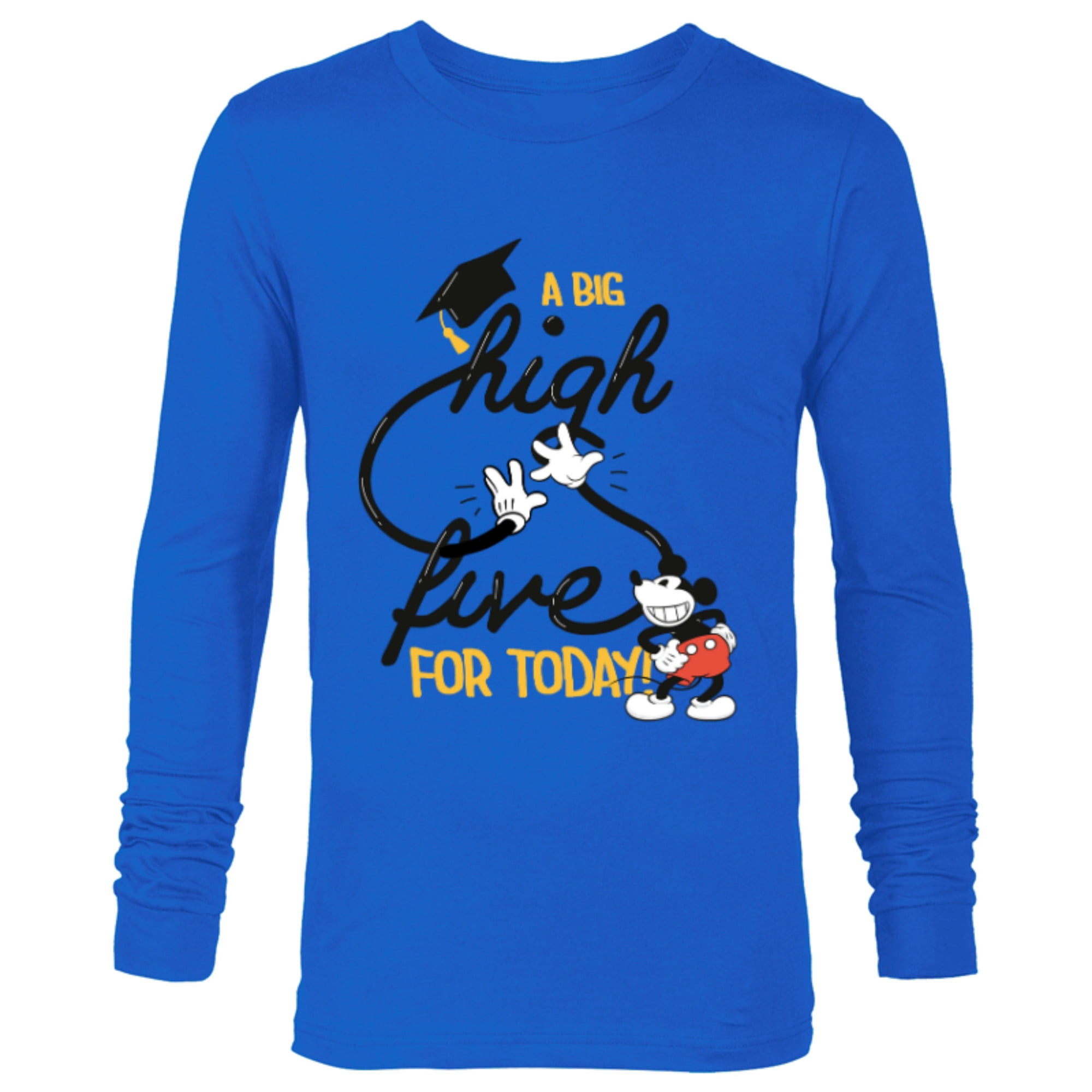 Disney Mickey Mouse A Big High Five for Today Graduation - Long Sleeve ...