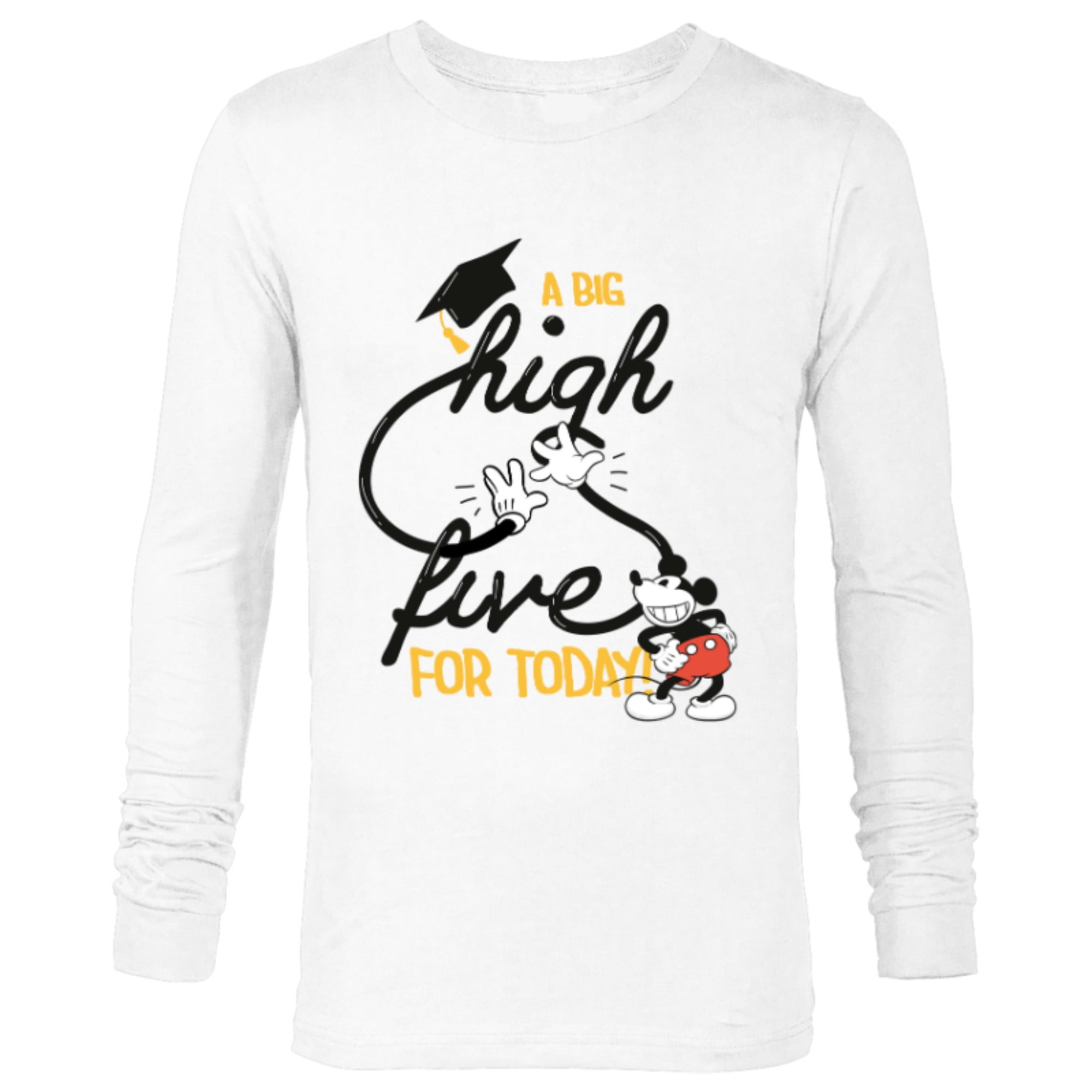 Disney Mickey Mouse A Big High Five for Today Graduation - Long Sleeve ...