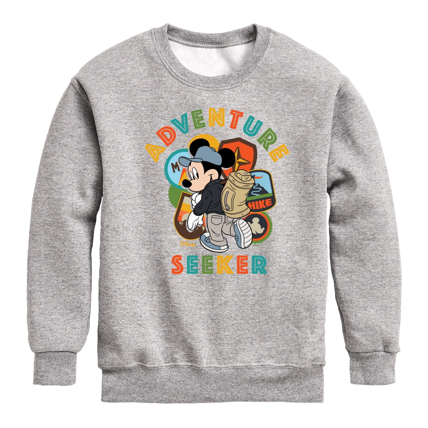Disney - Mickey Mouse - Adventure Seeker - Hike - Youth Crewneck Fleece ...