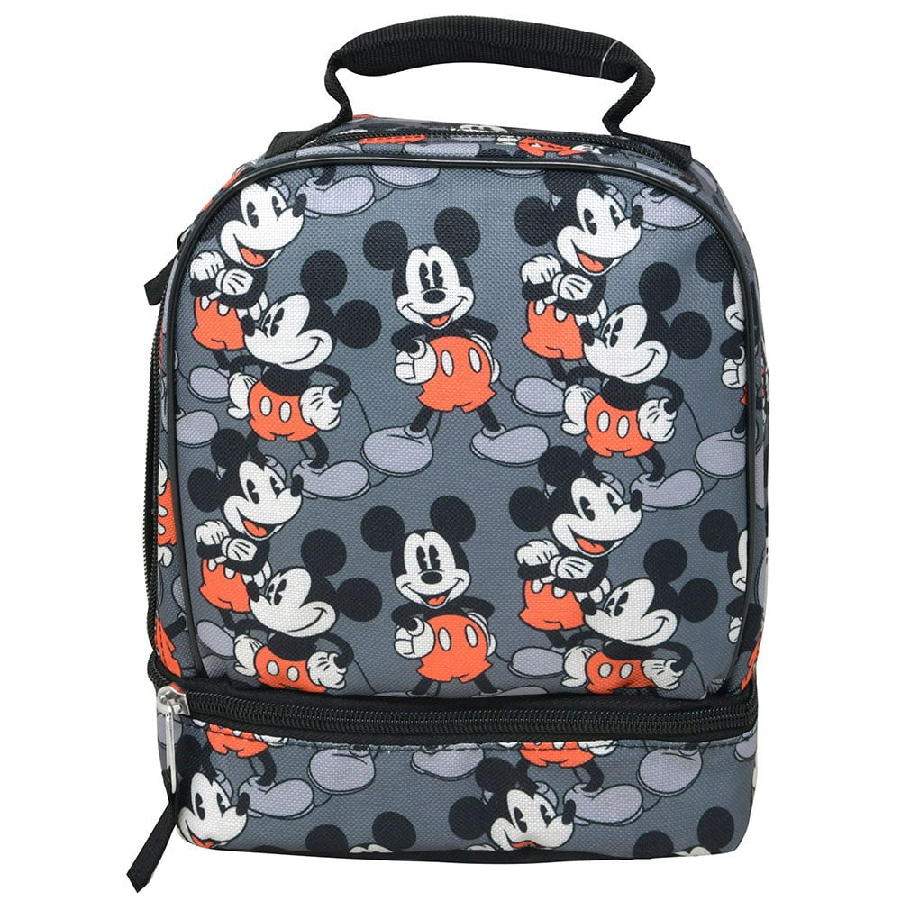 Disney Mickey Mouse All Over Print Drop Bottom Lunch Bag - Walmart.com