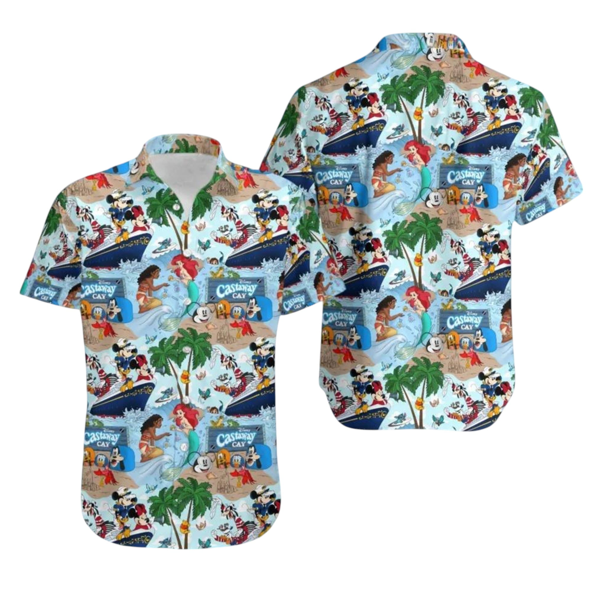 Disney Mickey Mouse Aloha Hawaiian Shirt,Disneyland Summer Vacation Tee ...