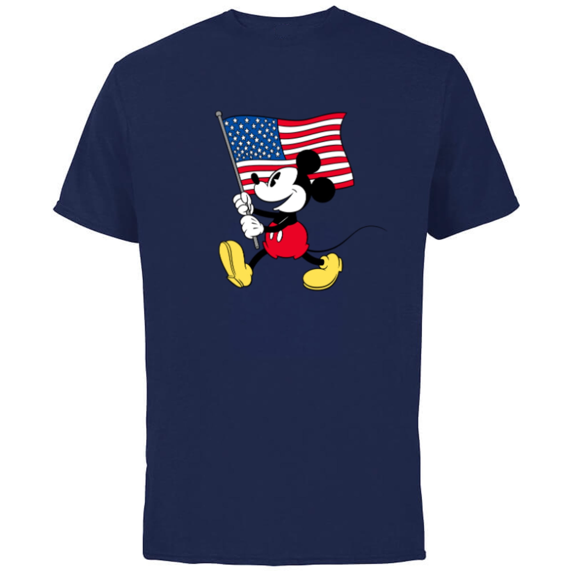 Disney Mickey Mouse Americana Flag - Short Sleeve Cotton T-Shirt for ...