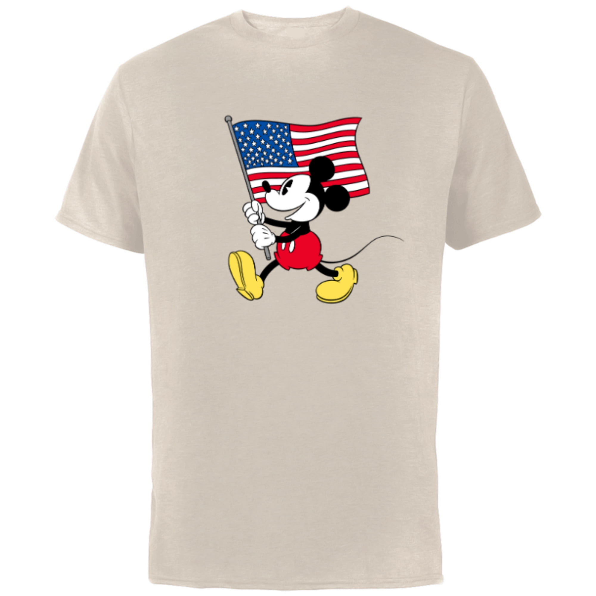 Disney Mickey Mouse Americana Flag - Short Sleeve Cotton T-Shirt for ...