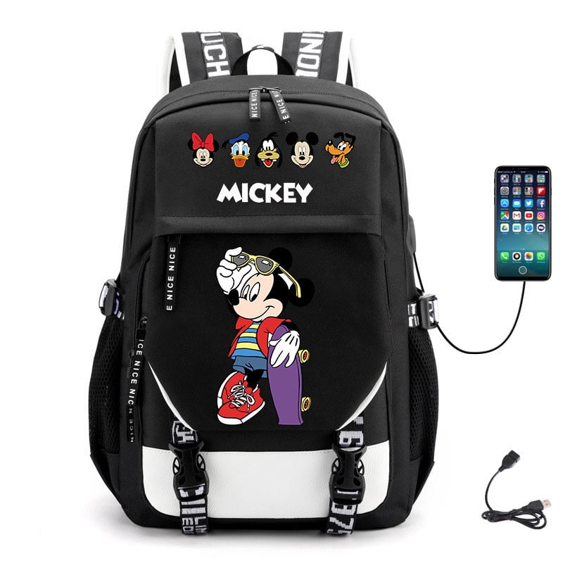 Disney-Mickey-Mouse Anime Backpacks Cartoon Laptop Backpack Daypack 3D ...