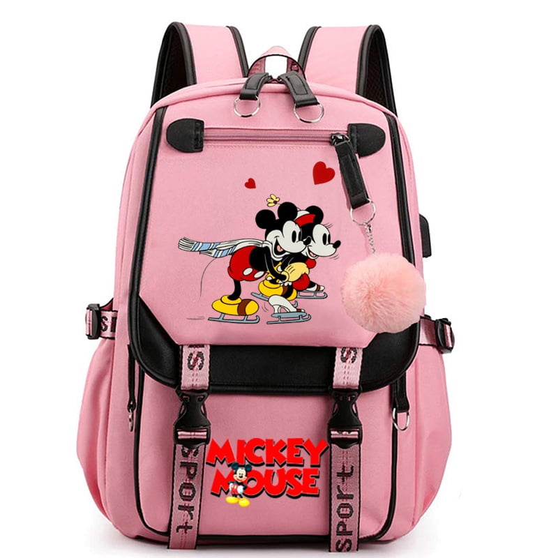 Disney-Mickey-Mouse Anime Backpacks Cartoon Laptop Backpack Daypack 3D ...