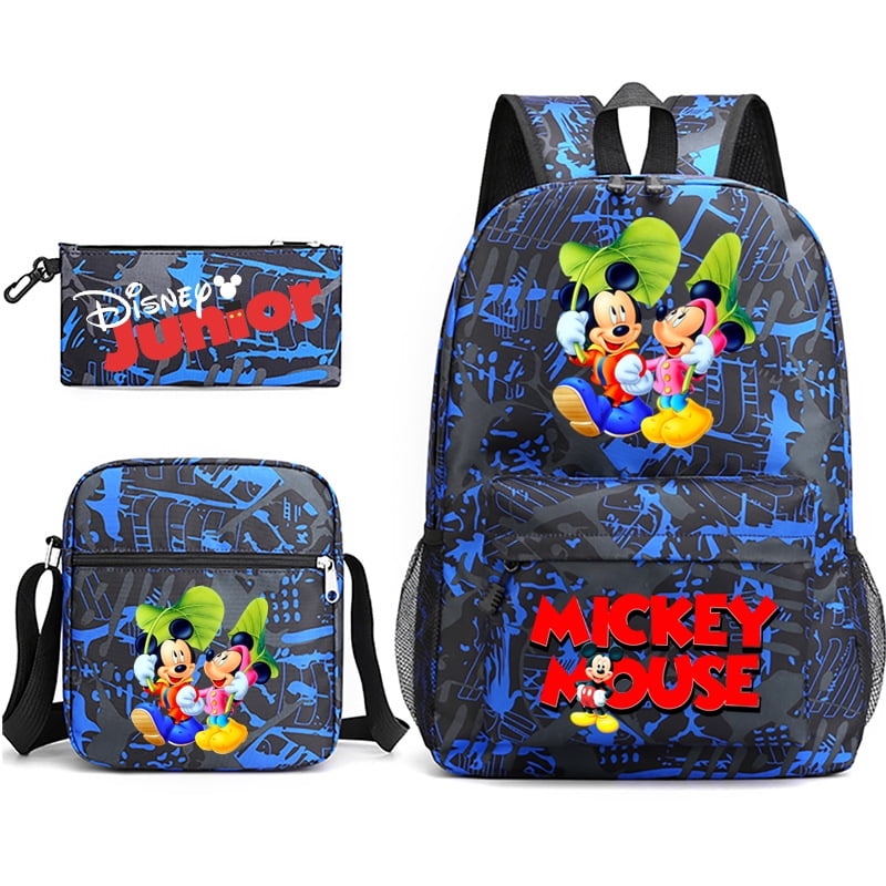 Disney-Mickey-Mouse Anime Backpacks Sets, Cartoon Laptop Backpack with ...
