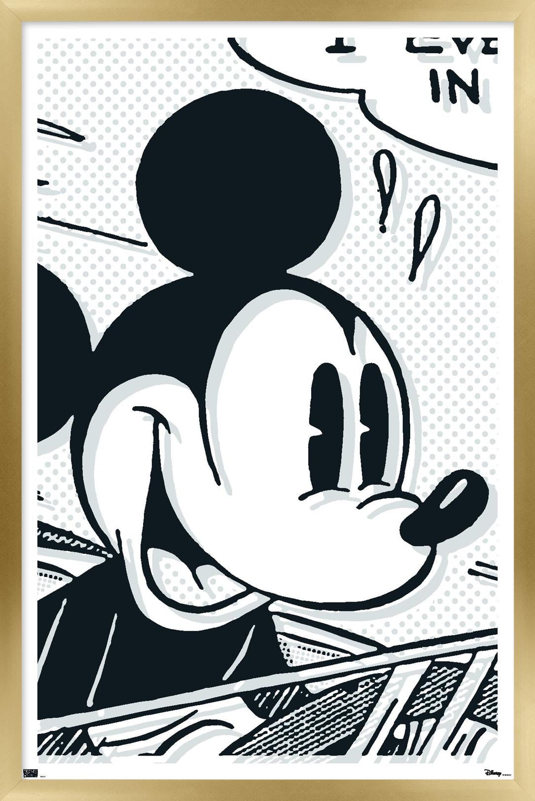 Disney Mickey Mouse - Art Deco Wall Poster, 22.375" x 34" Framed ...