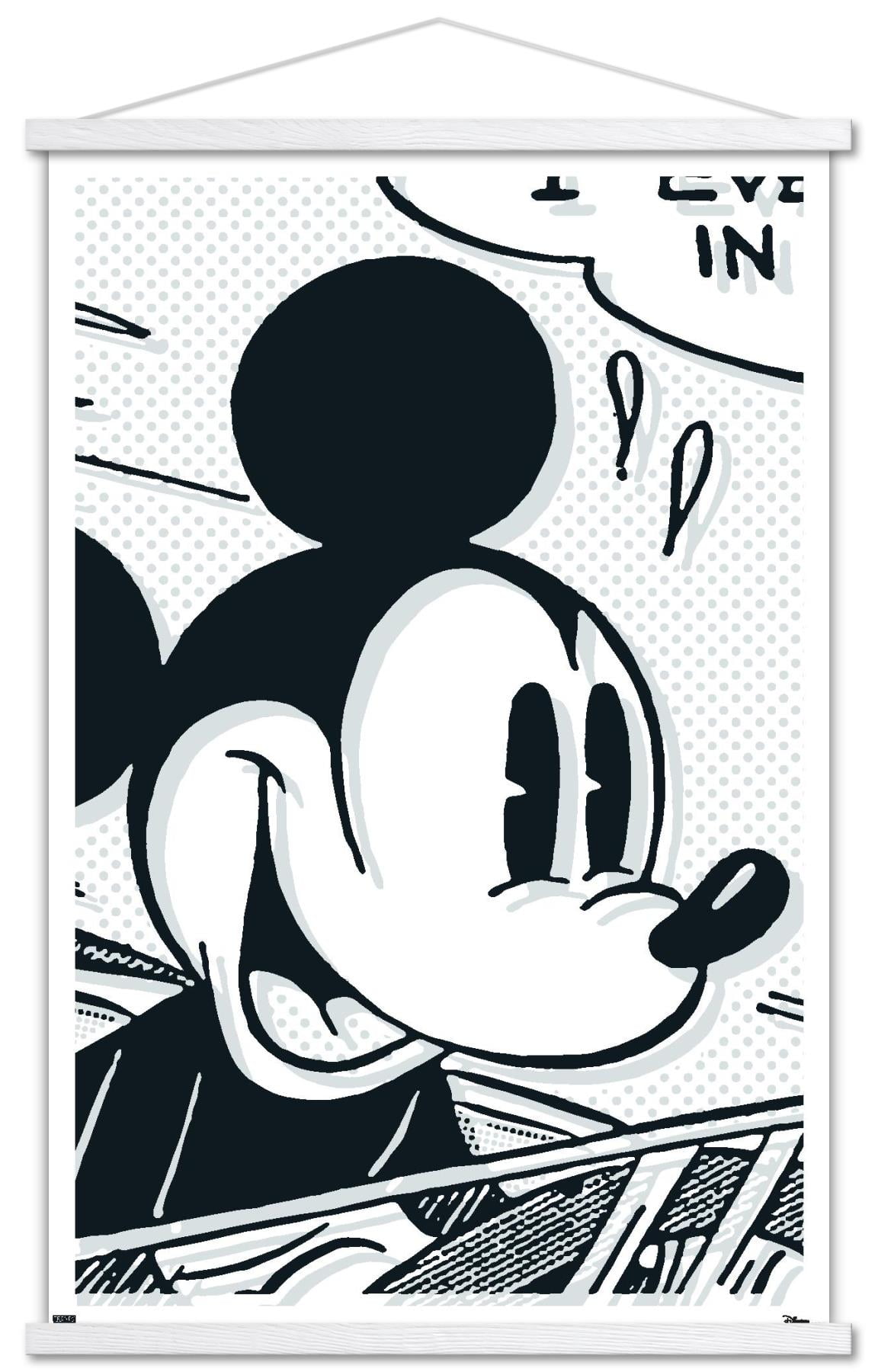 Disney Mickey Mouse - Art Deco Wall Poster with Magnetic Frame, 22.375 ...
