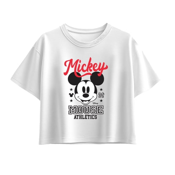Disney - Mickey Mouse Athletics - Youth Girls Boxy T-Shirt - Walmart.com