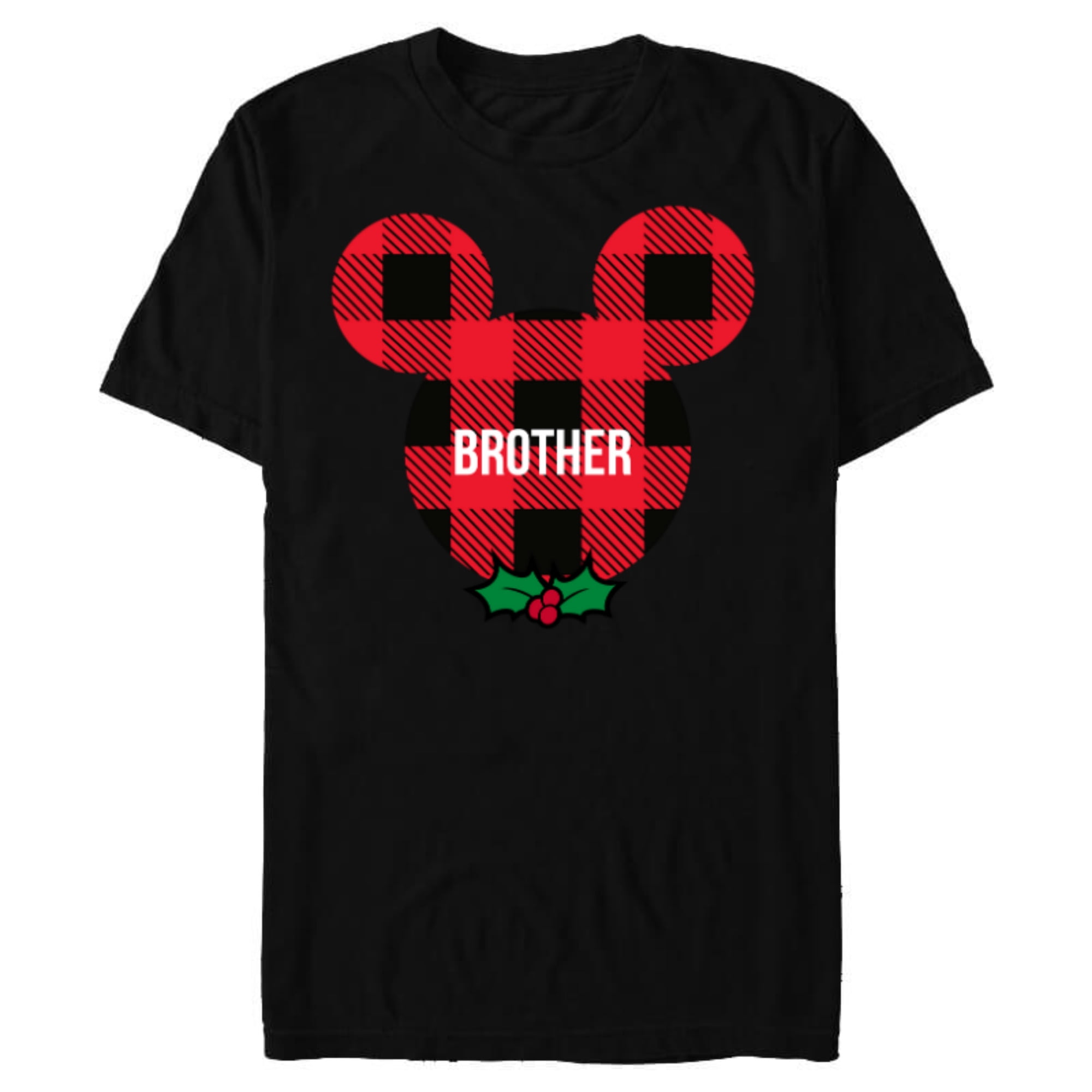Disney Mickey Mouse BROTHER Holiday Family - Short Sleeve Blended T ...