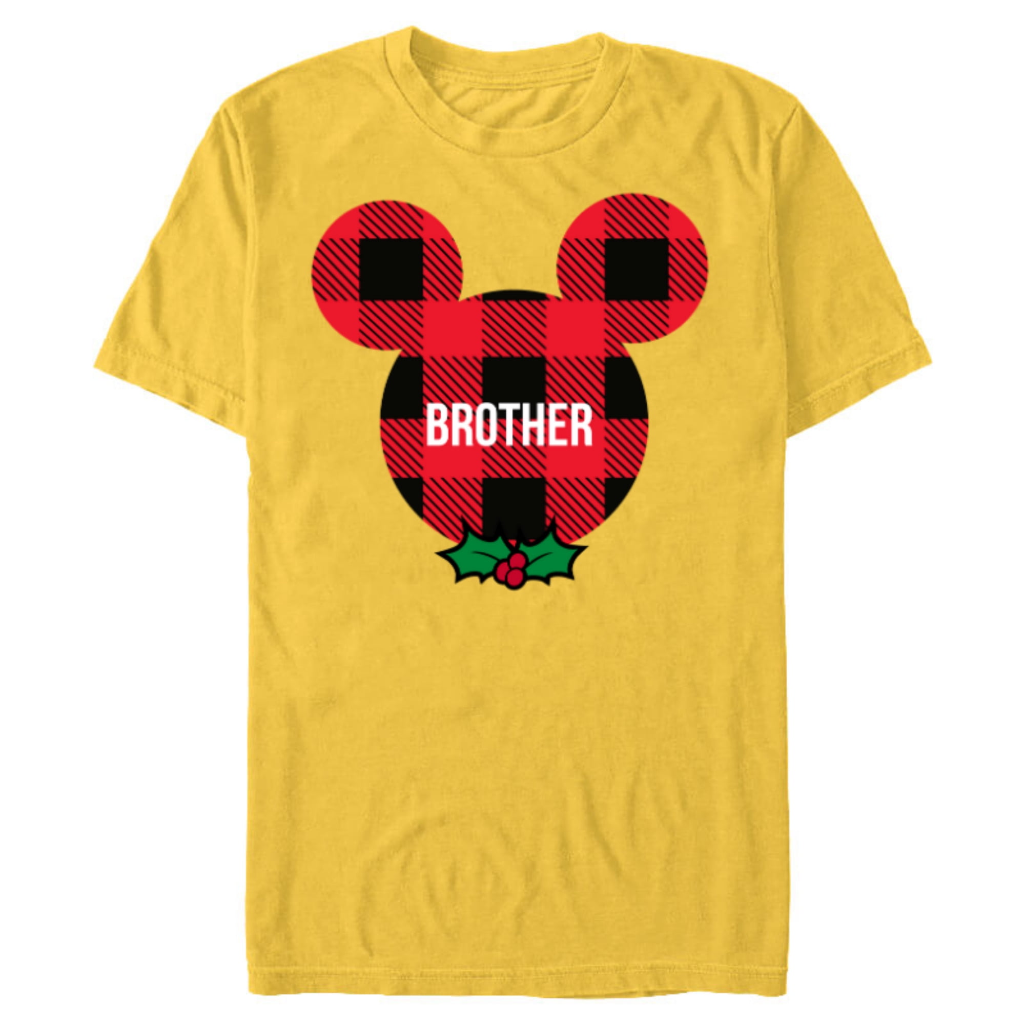 Disney Mickey Mouse BROTHER Holiday Family - Short Sleeve Blended T ...