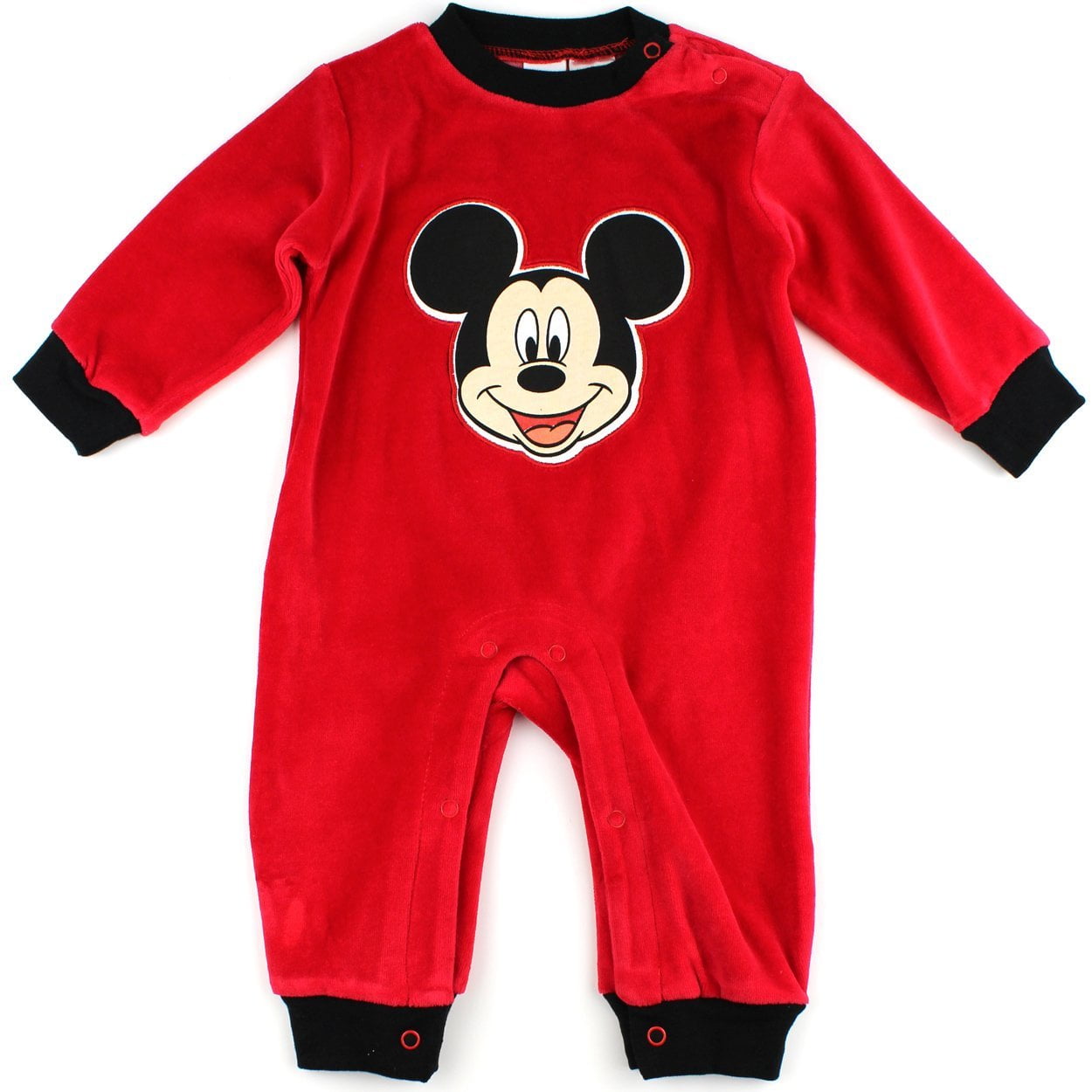 Disney Mickey Mouse Baby Boys' Infant Velour Coverall 6-9mos - Walmart.com