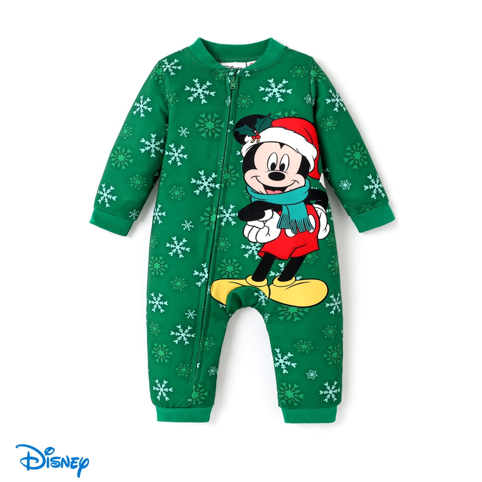 Disney Mickey Mouse Baby Girls Boys Coverall Christmas Jumpsuit Zip Up Outfits, Baby Shower ...