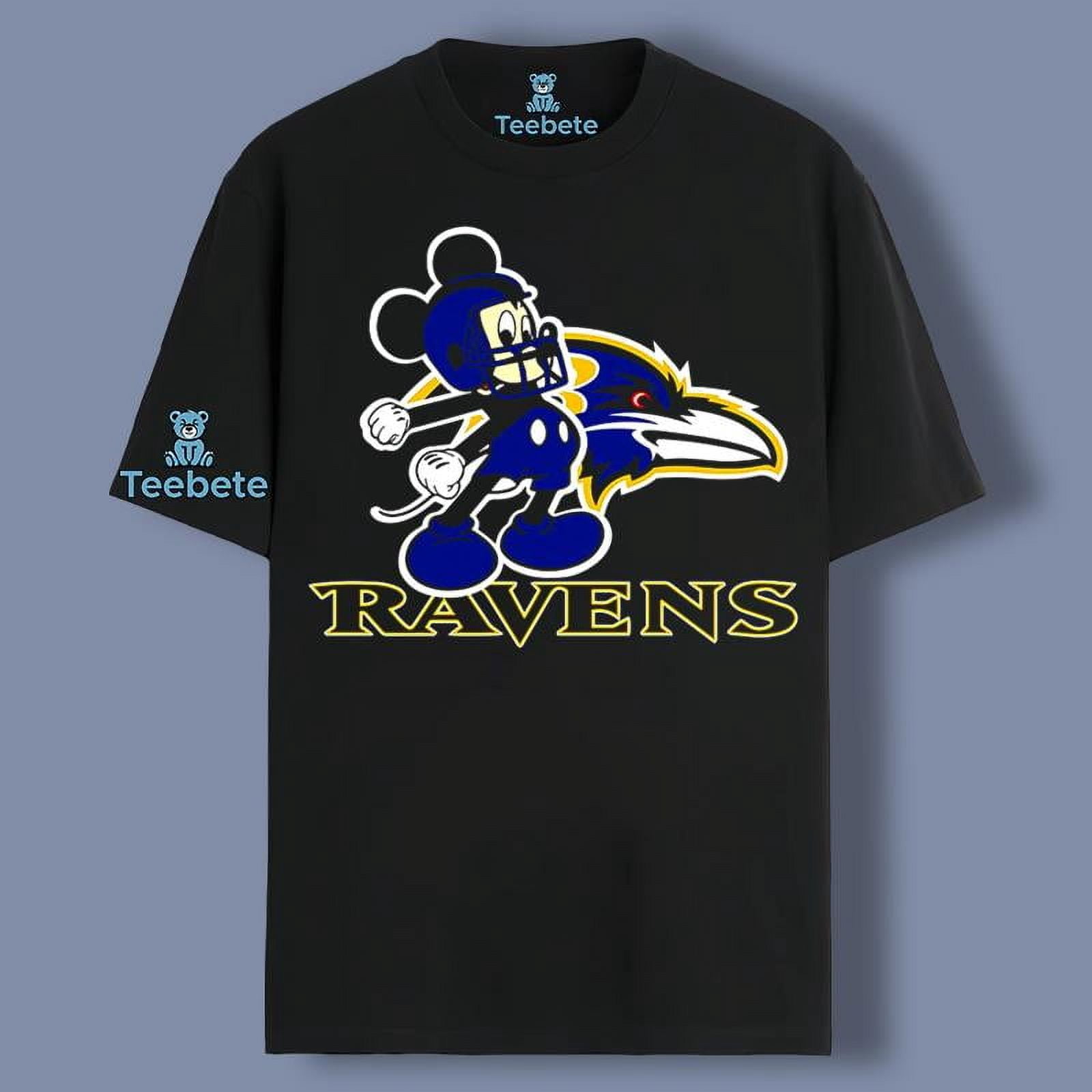 Disney Mickey Mouse Baltimore Ravens Team Shirt Gift For Old Dad ...