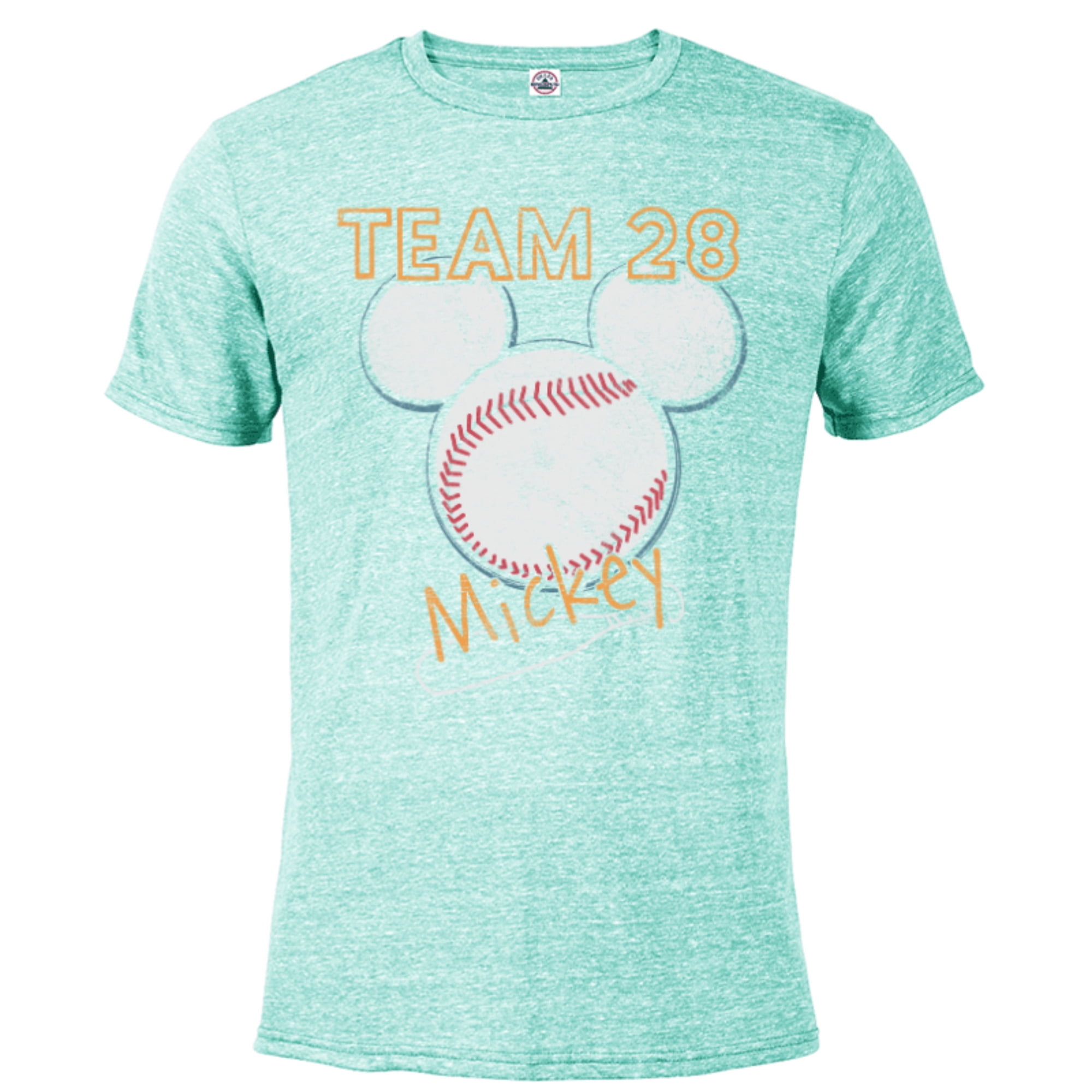 Disney Mickey Mouse Baseball Team 28 Sports Distressed - Short Sleeve ...