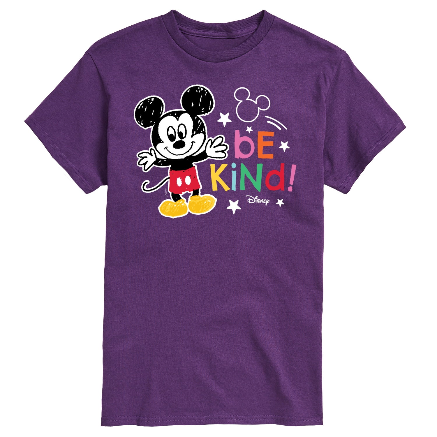 Disney - Mickey Mouse - Be Kind - Men's Short Sleeve Graphic T-Shirt ...