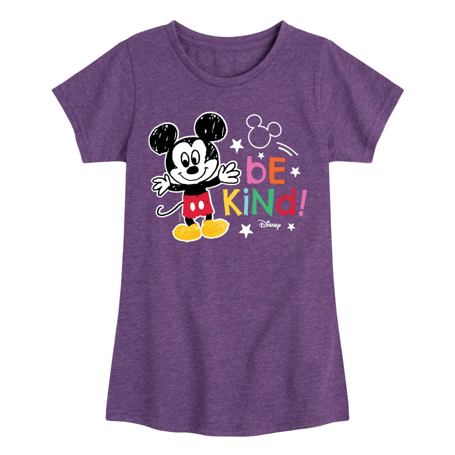Disney - Mickey Mouse - Be Kind - Toddler & Youth Girls Short Sleeve ...