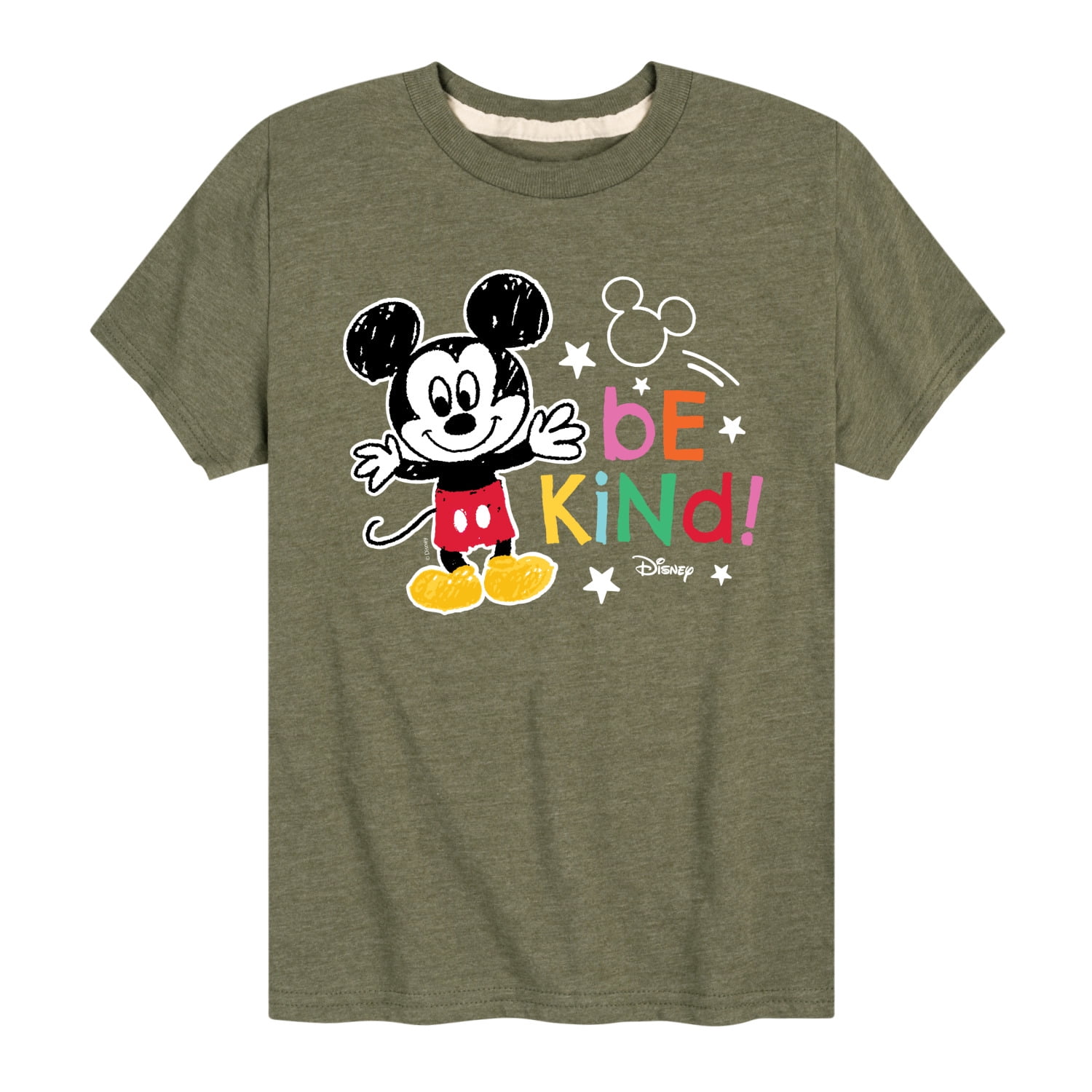 Disney - Mickey Mouse - Be Kind - Youth Short Sleeve Graphic T-Shirt ...