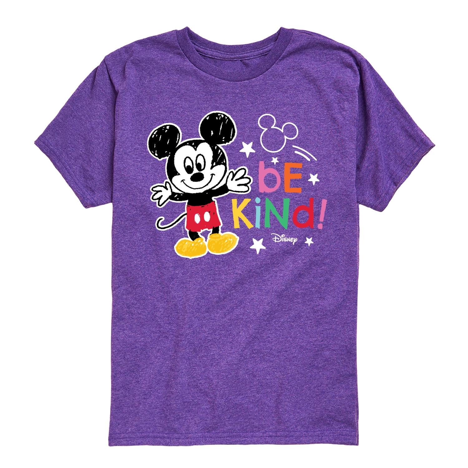 Disney - Mickey Mouse - Be Kind - Youth Short Sleeve Graphic T-Shirt ...