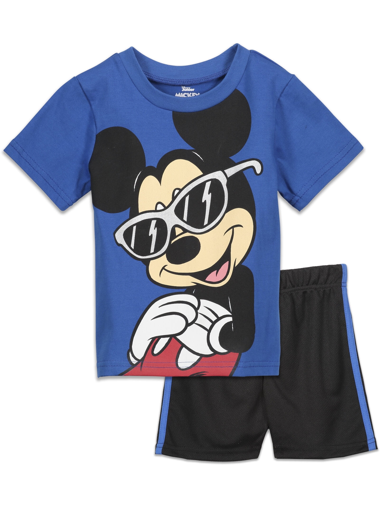 Disney Mickey Mouse Big Boys T-Shirt and Mesh Shorts Outfit Set Navy ...