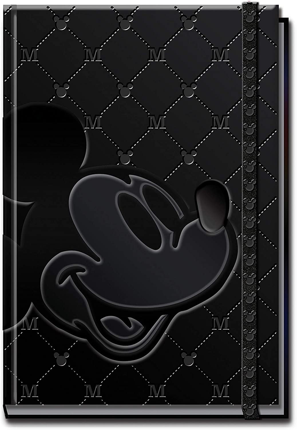 Disney Mickey Mouse Black Deluxe Journal Multicolor Hardcover Notebook ...