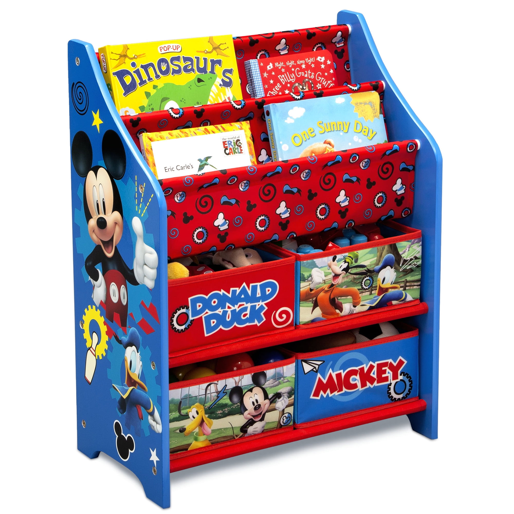 Disney Mickey Mouse Book and Toy Organizer for Kids/Toddlers by Delta ...