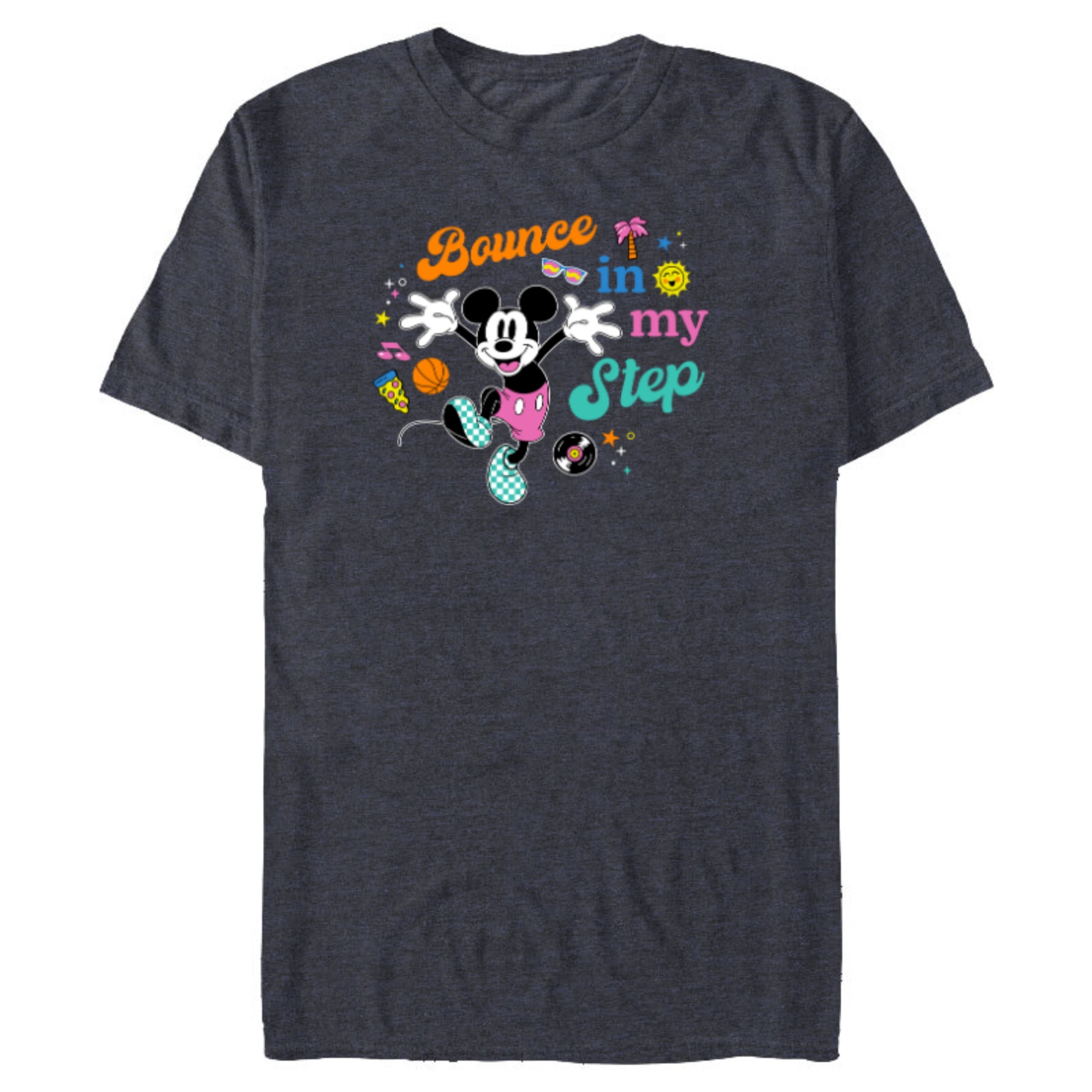 Disney Mickey Mouse Bounce in My Step Retro Vinyl - Short Sleeve ...