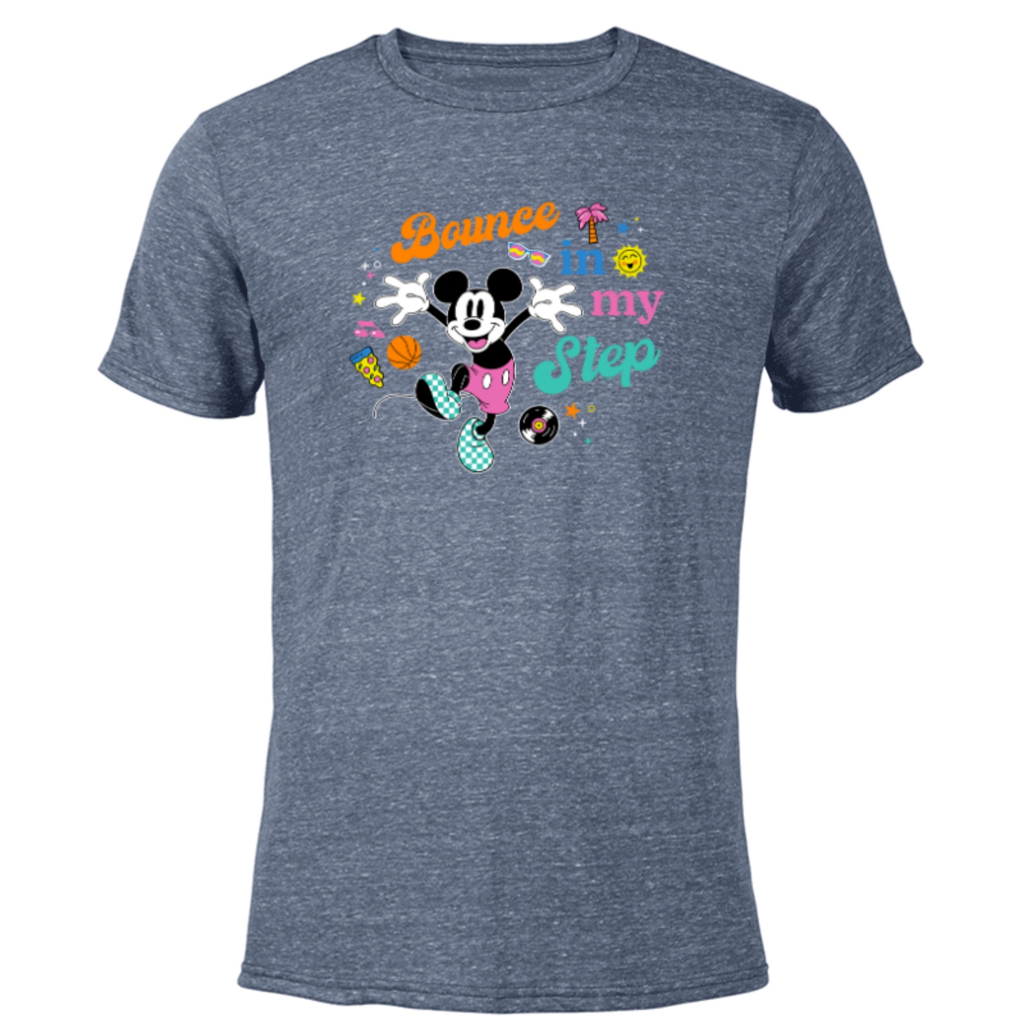 Disney Mickey Mouse Bounce in My Step Retro Vinyl - Short Sleeve ...