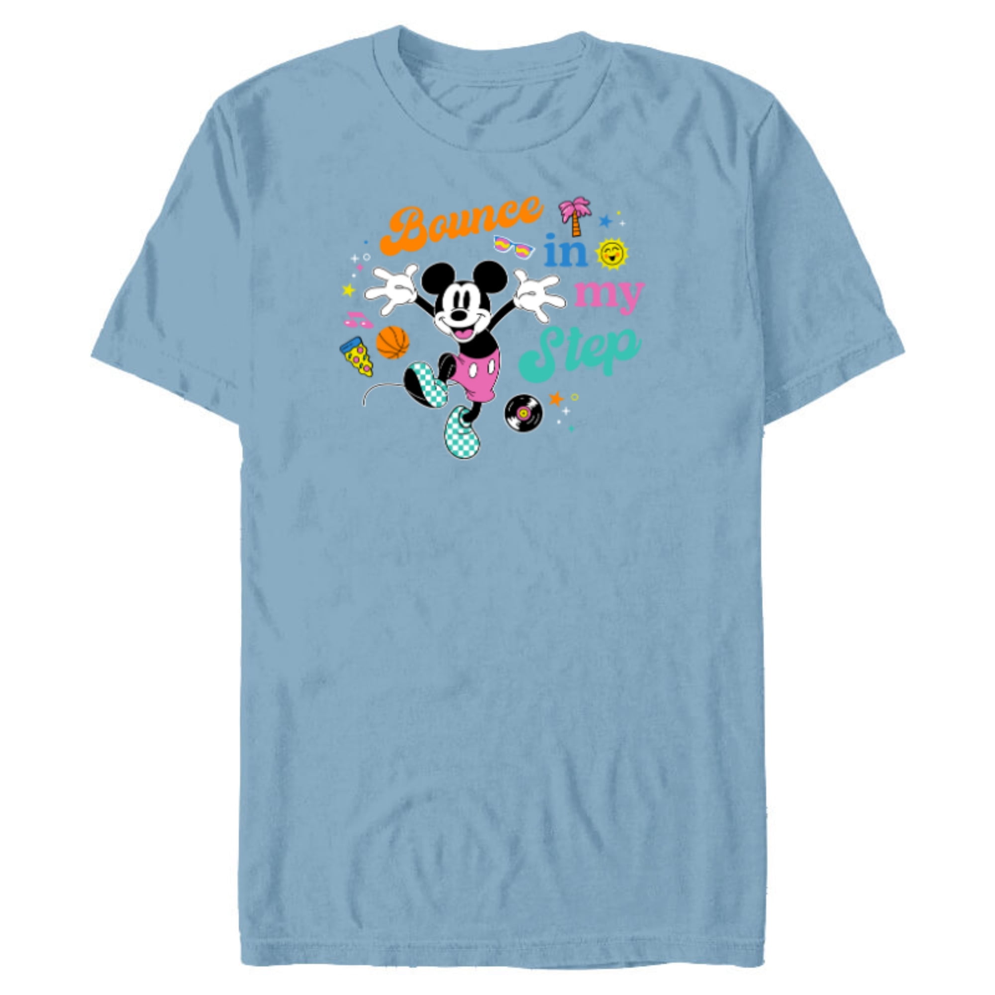 Disney Mickey Mouse Bounce in My Step Retro Vinyl - Short Sleeve ...