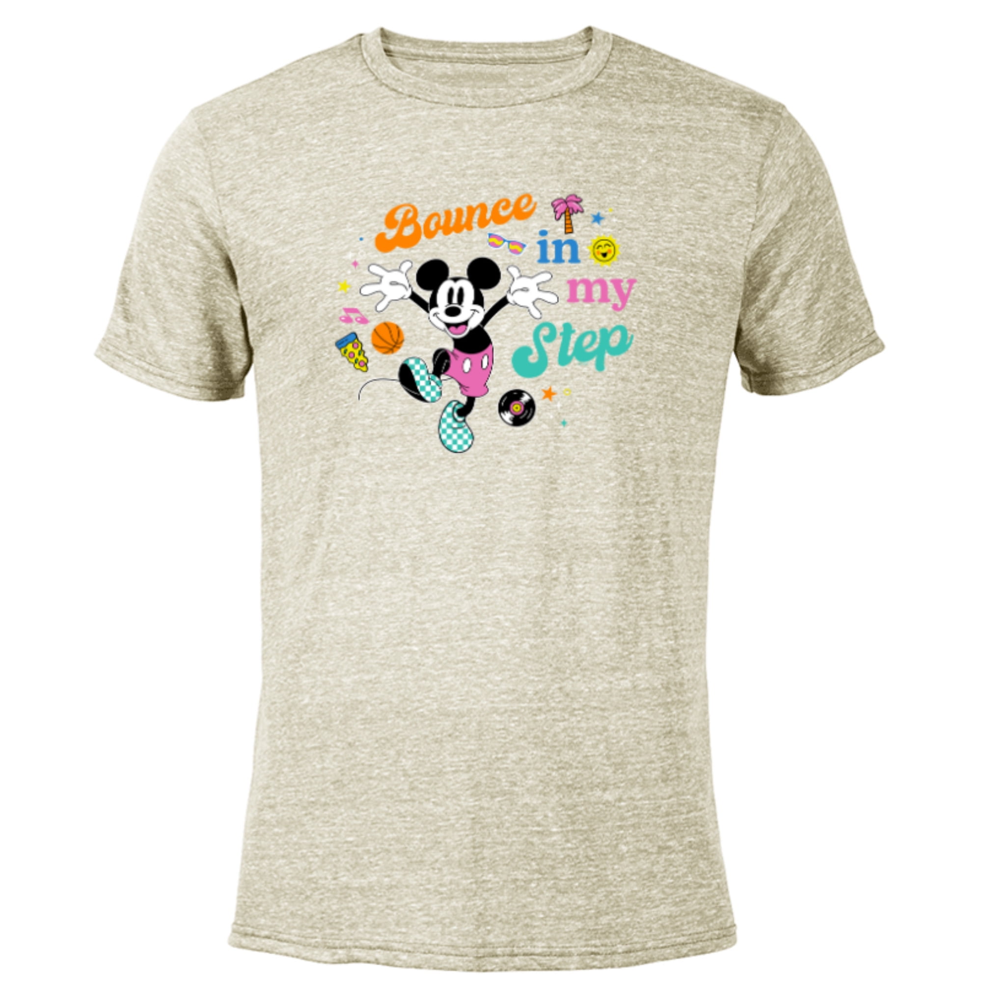 Disney Mickey Mouse Bounce in My Step Retro Vinyl - Short Sleeve ...
