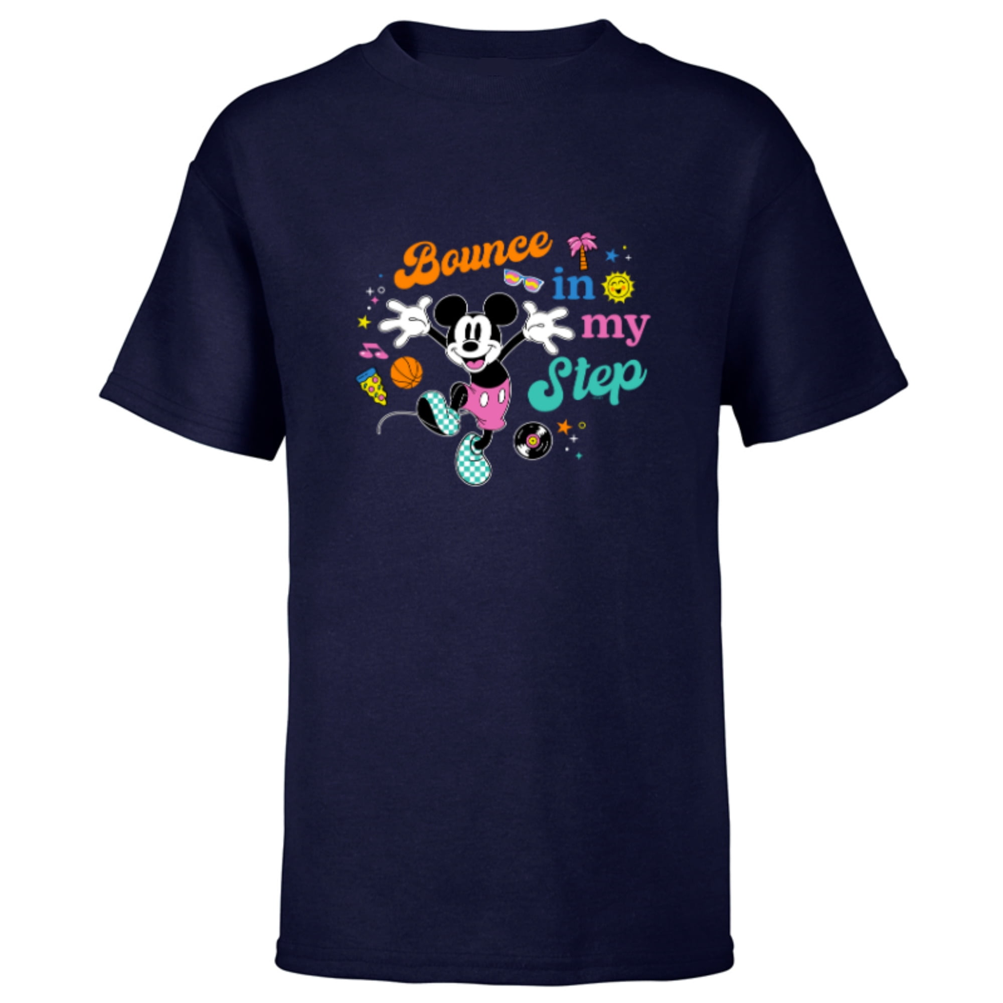 Disney Mickey Mouse Bounce in My Step Retro Vinyl - Short Sleeve T ...
