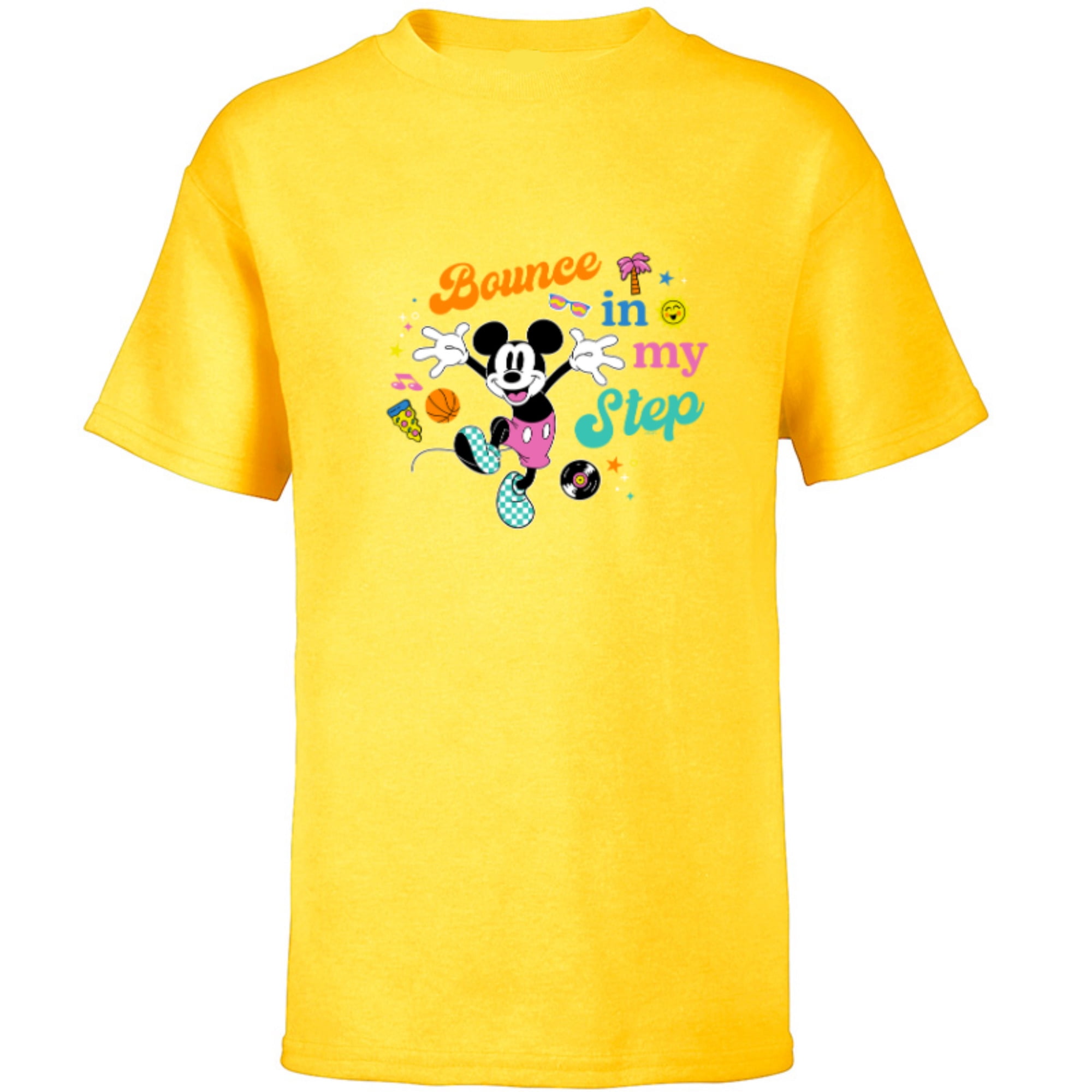 Disney Mickey Mouse Bounce in My Step Retro Vinyl - Short Sleeve T ...