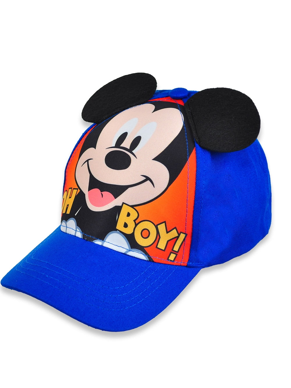 Baseball Cap - Disney - Mickey Mouse - Blue/Red Face 3D Ears - Walmart.com