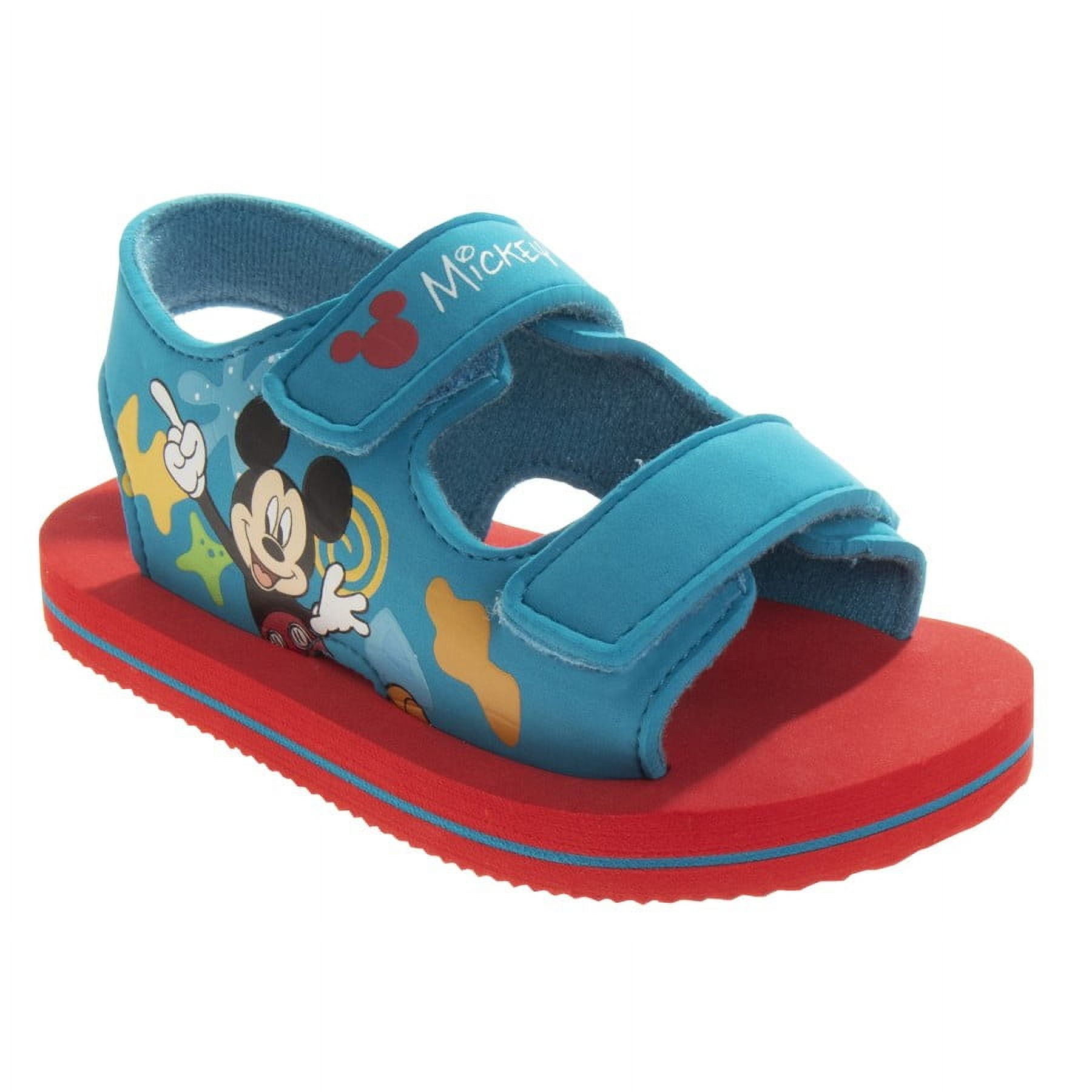 Disney Mickey Mouse Toddler Character Sandals, Dual Sizes for Little ...