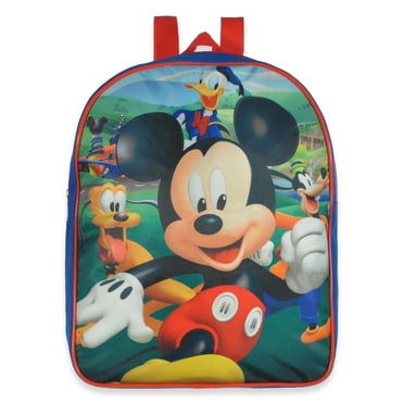 Disney Mickey Mouse 16 inch School Book Bag Backpack for Kids, Boys and ...
