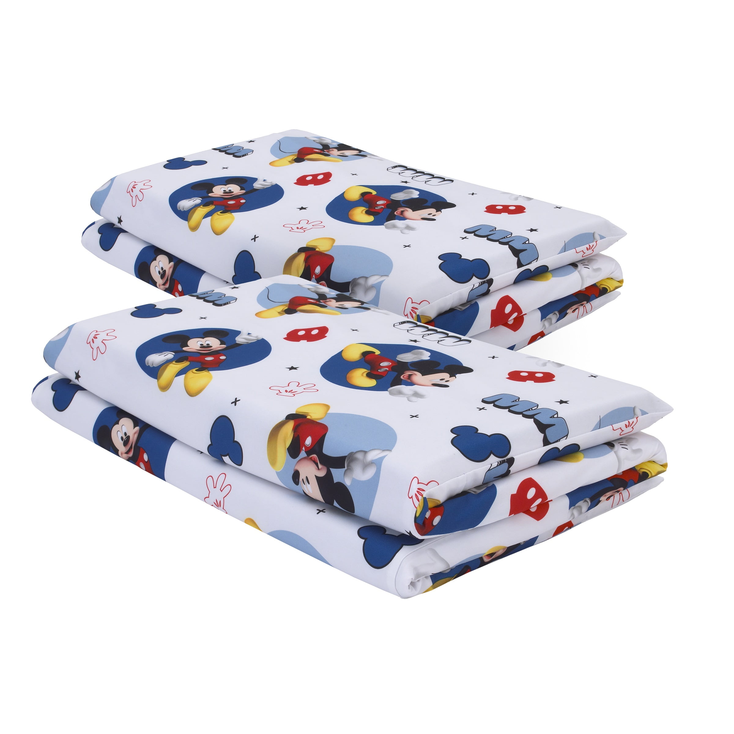 Disney Mickey Mouse Boys Nap Pad Sheet (2 Count) - Walmart.com