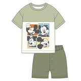 Disney Mickey Mouse Boys Square Faces Short Set Newborn - Walmart.com