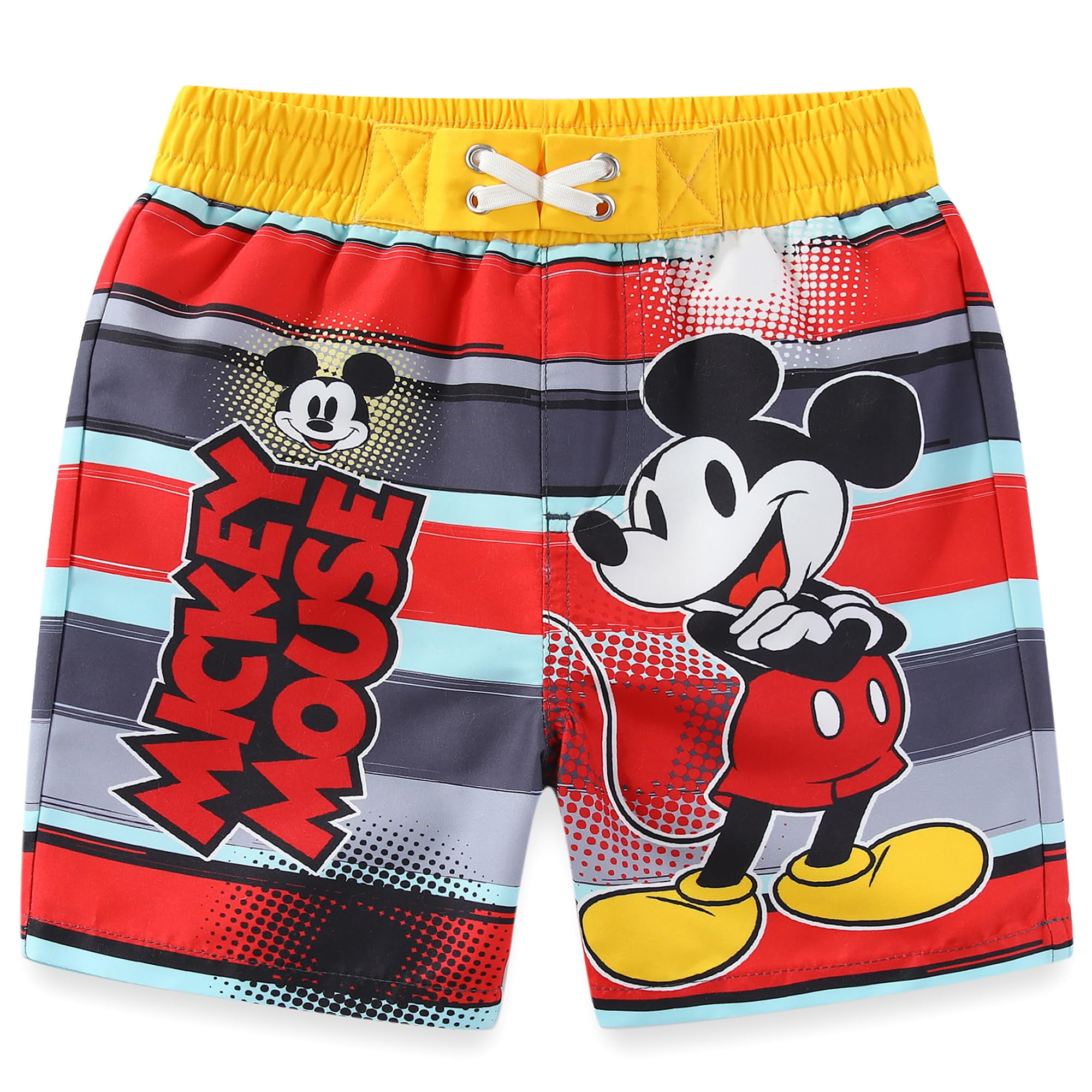 Disney Mickey Mouse Boys UPF 50+ Swim Trunks Bathing Suit (Boys), Sizes ...